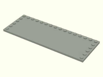 LEGO Tile 6x16 with Studs on 3 Sides - Light Grey (Old Shade ...