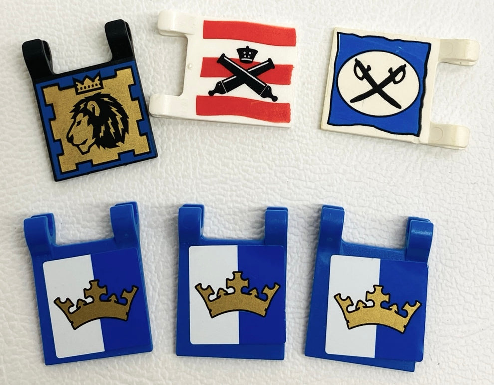 LEGO Flags Fun Pack Mixed Types Pirates Western Cavalry Castle ...