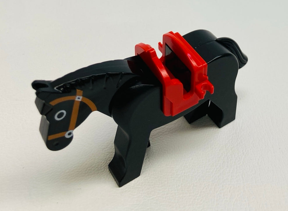 LEGO Animal Horse With Red 2 Clip Saddle – BrickResales