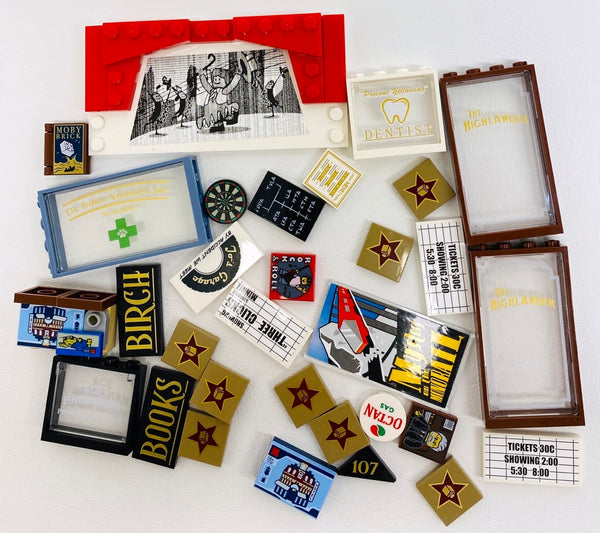 LEGO Modular Building Details Mixed Fun Pack Doors Windows Tiles Signs ...