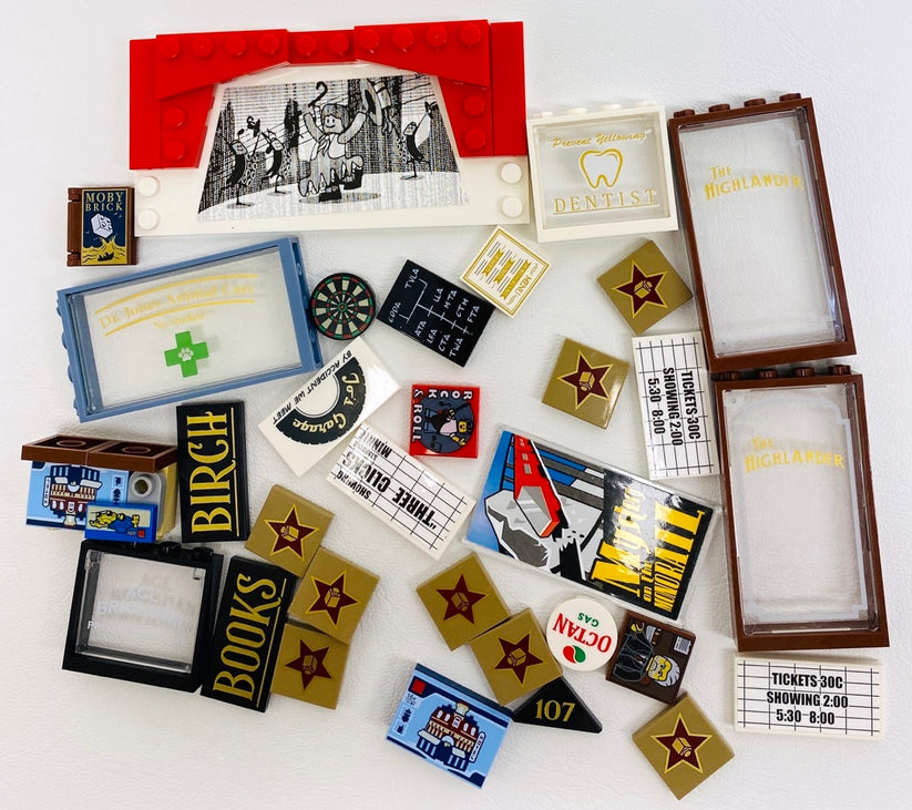 LEGO Modular Building Details Mixed Fun Pack Doors Windows Tiles Signs ...