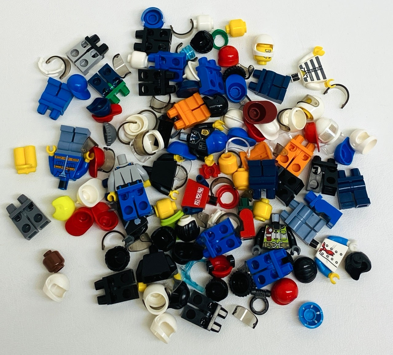 LEGO Minifigure Pieces Fun Pack Mixed Heads Torsos Legs Headgear ...