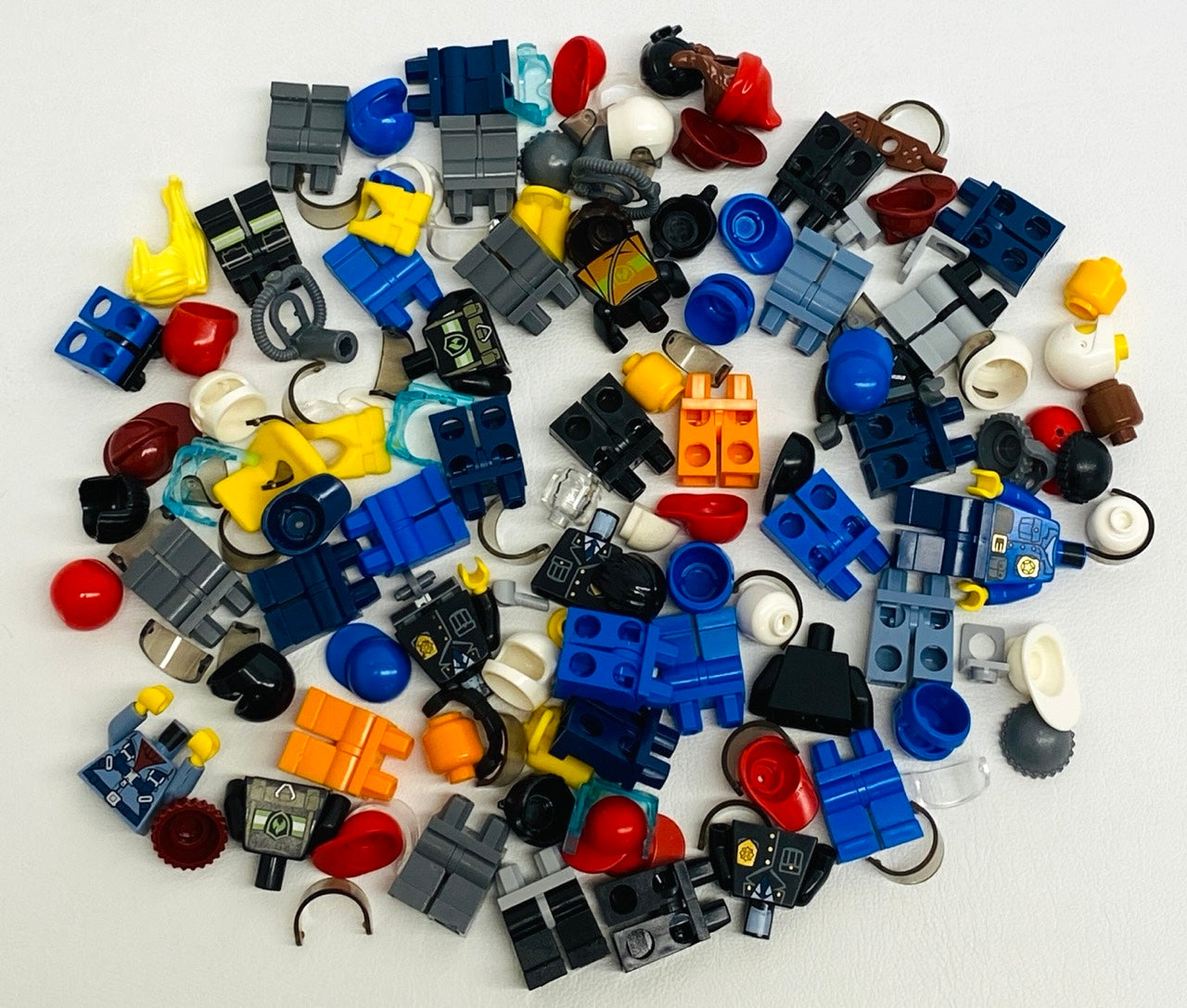 LEGO Minifigure Pieces Fun Pack Mixed Heads Torsos Legs Headgear ...