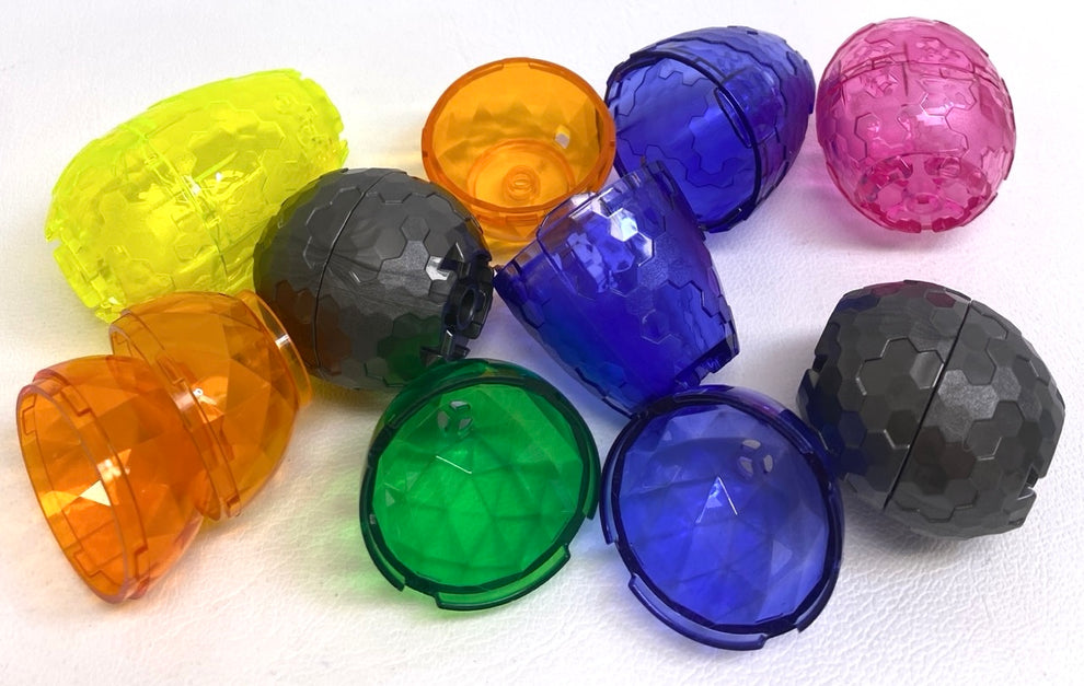 LEGO Containers / Pods Fun Pack Mixed Colours Space Elves Dragon Eggs ...