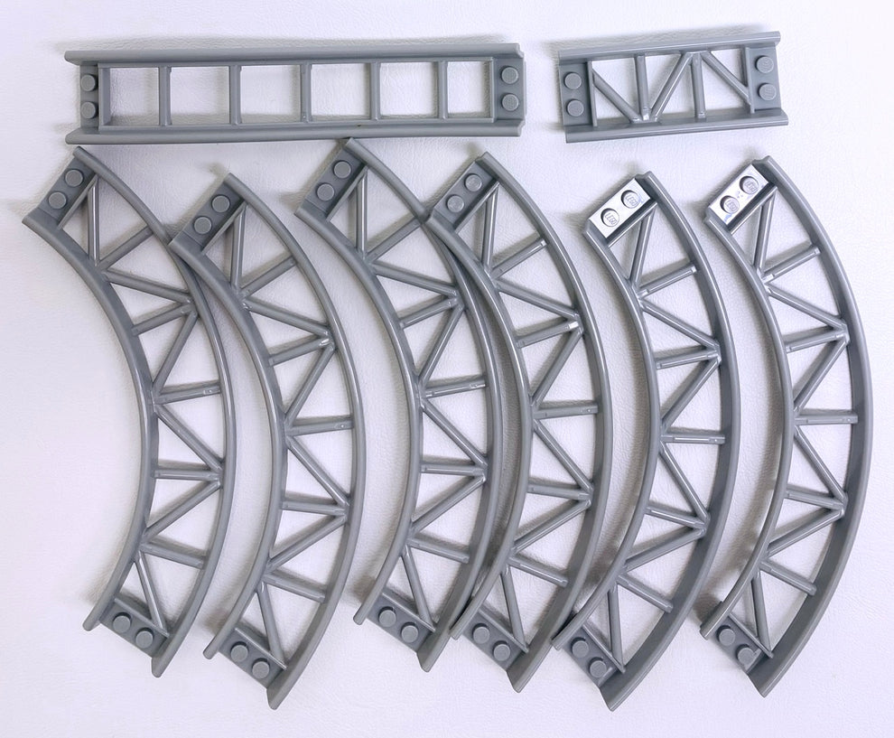 LEGO Roller Coaster Track Mixed Pack Light Bluish Grey – BrickResales