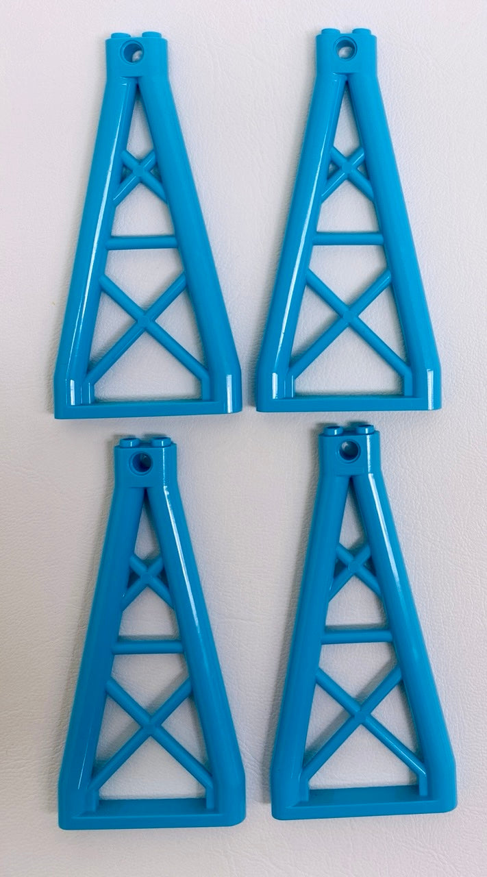 LEGO Support Girder Triangular 1x6x10 Pack of 4 Medium Azure – BrickResales