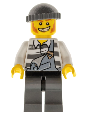 LEGO City Police Jail Prisoner Minifigure – BrickResales