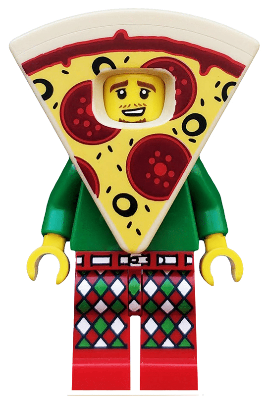 LEGO Pizza Costume Guy Minifigure – BrickResales